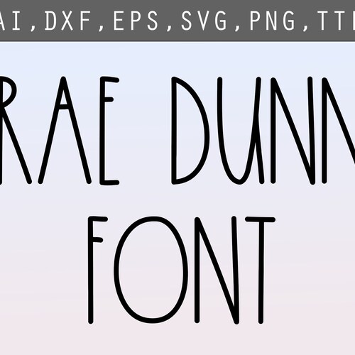 Rae Dunn Font Farmhouse Font Svg Ttf Rae Dunn Inspired Etsy Uk