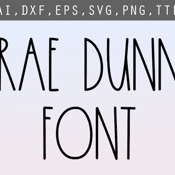 Rae Dunn Font - Etsy