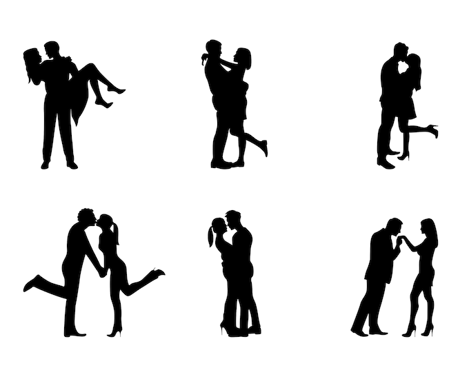 Couple Svg, Married Couple Svg, Couple Svg, Couple Silhouette, Wedding ...