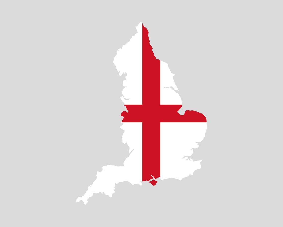 England Map SVG PNG England Flag Svg England Outline Svg - Etsy
