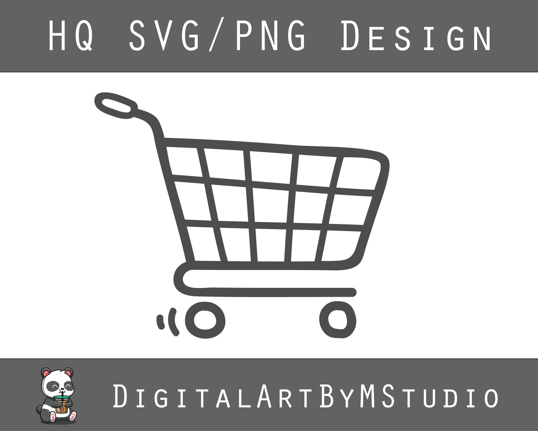 Cart SVG, PNG - Vector, File for Cricut, Clipart, Silhouette - Digital ...