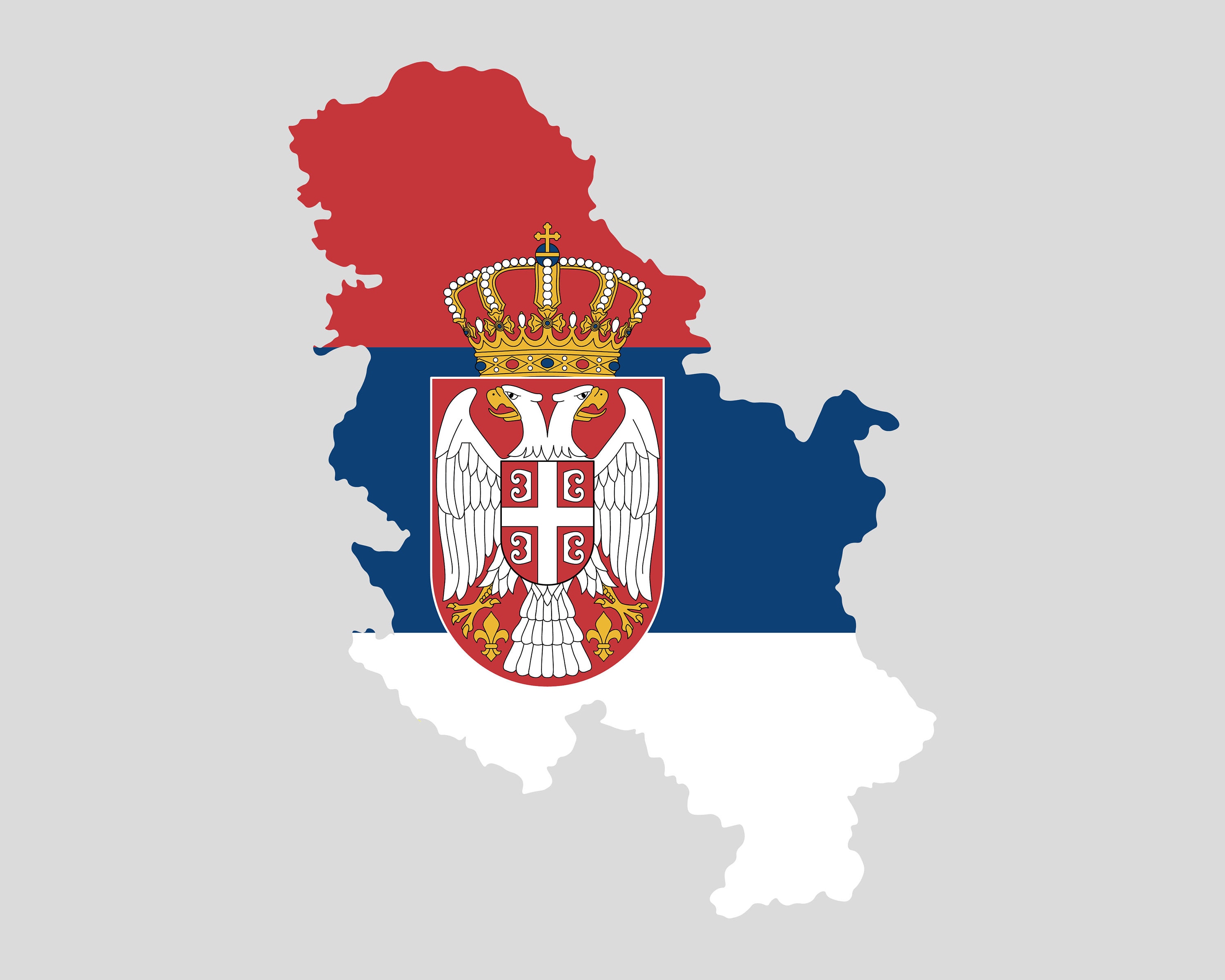Serbia Map SVG, PNG Serbia Flag Svg, Serbia Outline Svg, Cut Files for ...