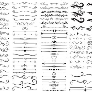 275+ Decorative Elements SVG, Ornaments Svg, Flourishes SVG, Swirls SVG ...