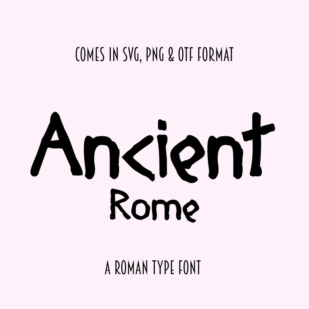 Ancient Roman Font Otf/ttf, Svg, Png - Roman Font, Cricut Fonts, Canva ...