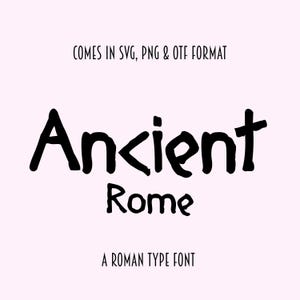 Ancient Roman Font Otf/ttf, Svg, Png - Roman Font, Cricut Fonts, Canva ...