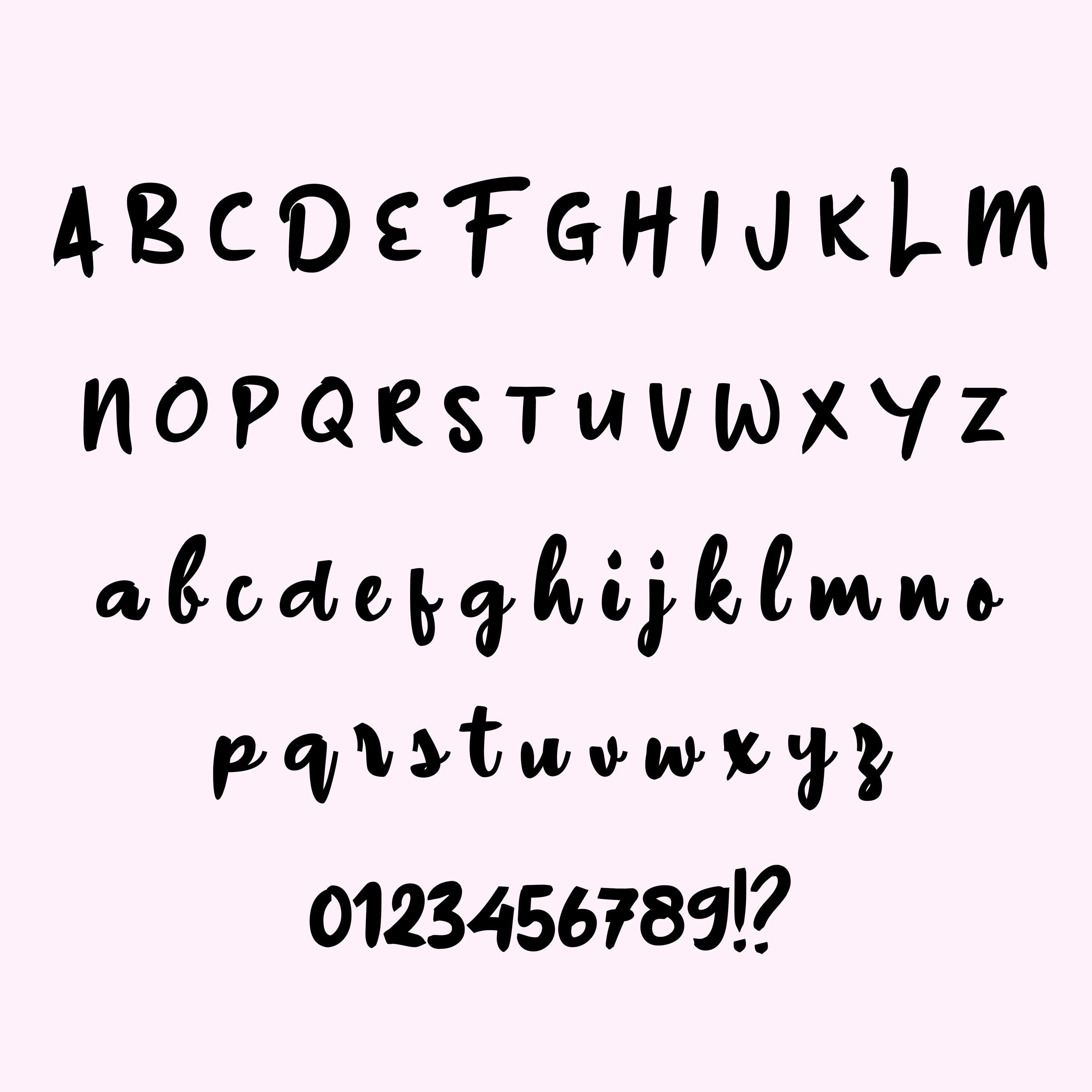 Rogue Brush Font Otf, Svg, Png - Alphabet Svg, Brush, Paint Brush Font ...