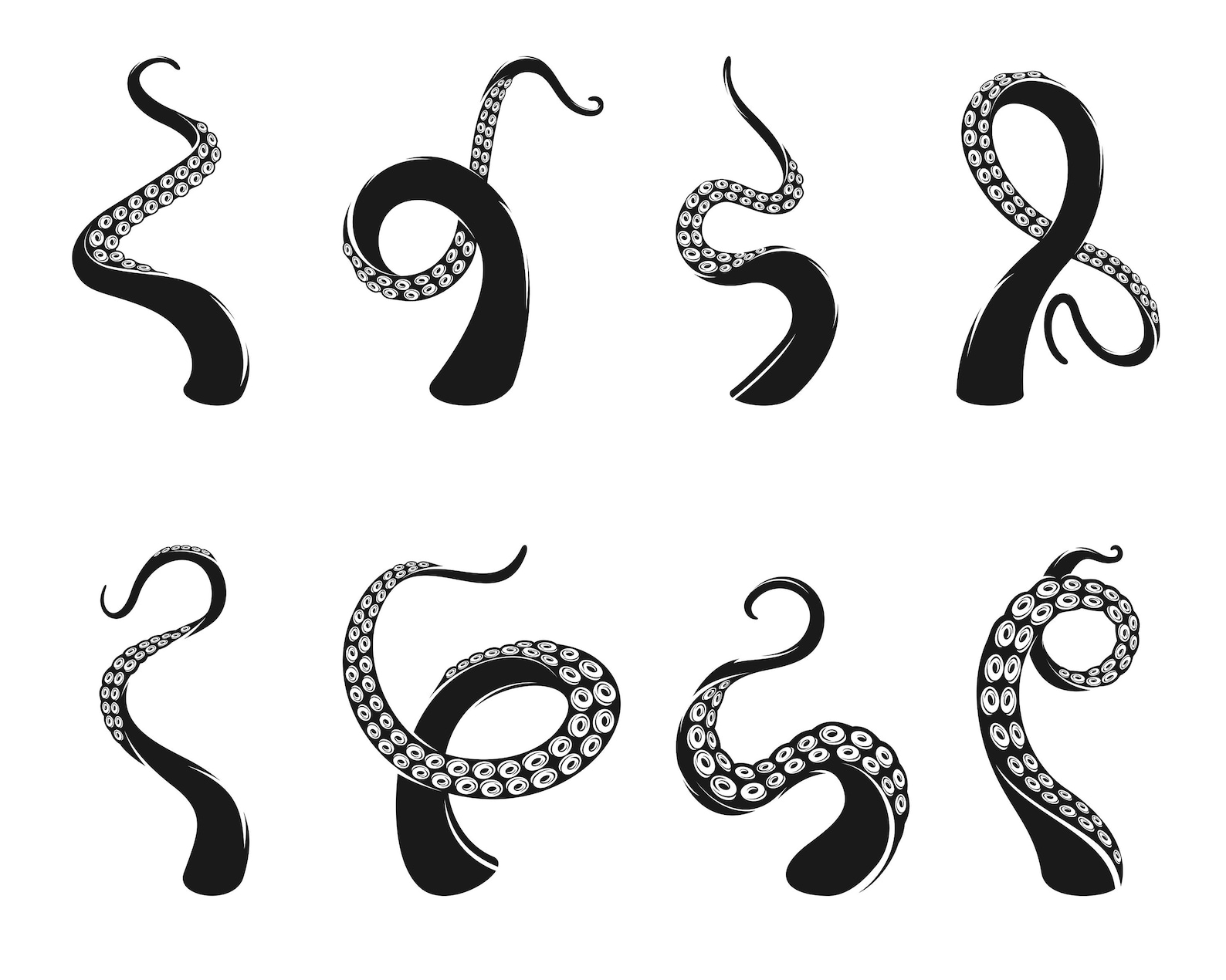 Tentacles SVG, PNG Bundle - Sea Monster Svg, Ctulhu Svg, Kraken Svg ...