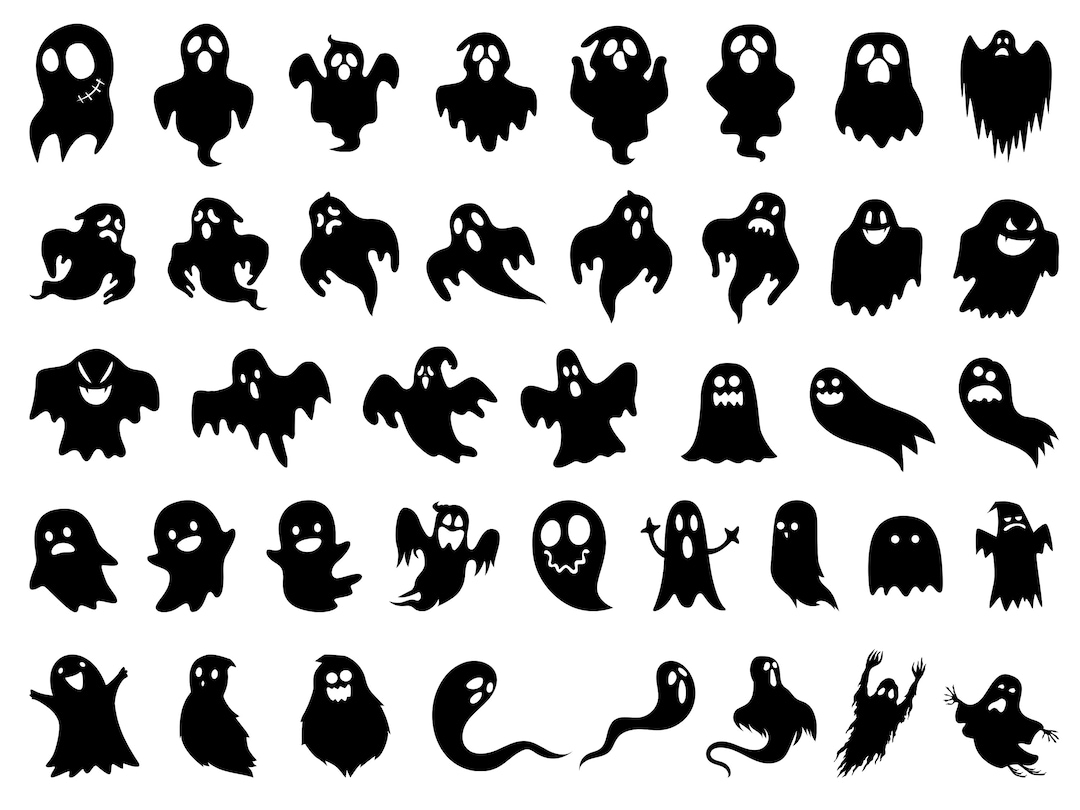 Ghost SVG Bundle, PNG - Ghost SVG, Spooky Svg, Halloween Svg, Svg Files ...