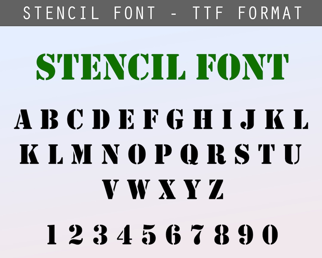 Stencil Font Free Download