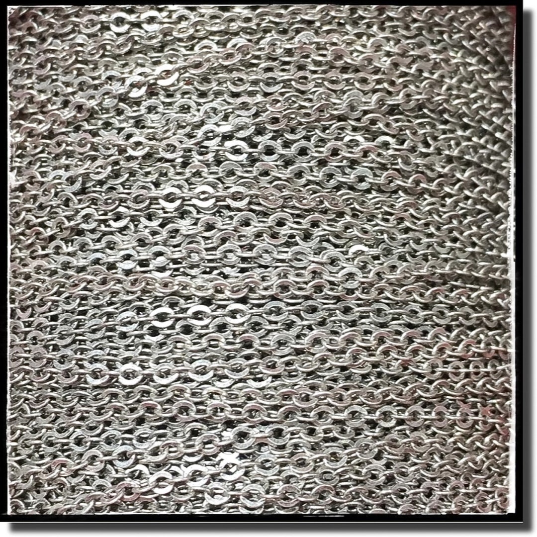 Antique Silver Plate Flat Pendant Chain 2mm, Wholesale Chain. [CH674EAS ...