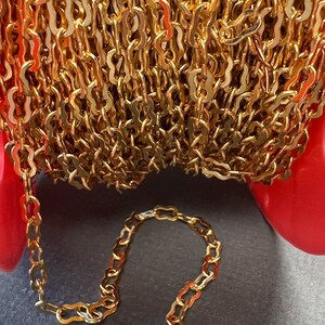 18kt Gold Plate Keyhole Chain, CH483EG, Necklace Chain - Etsy