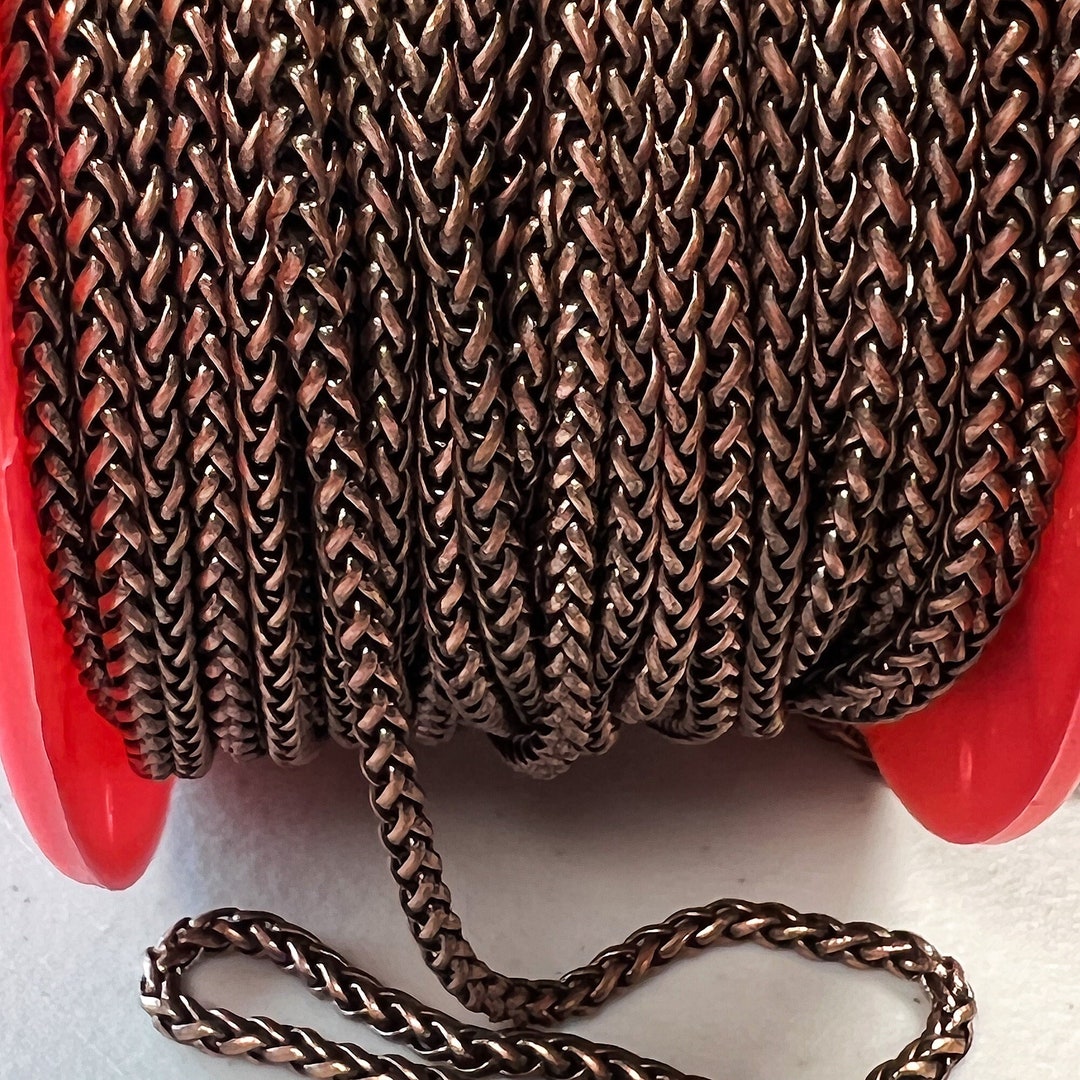 3mm Antique Copper Small Wheat Chain, Chain by Foot,wholesale Chain ...