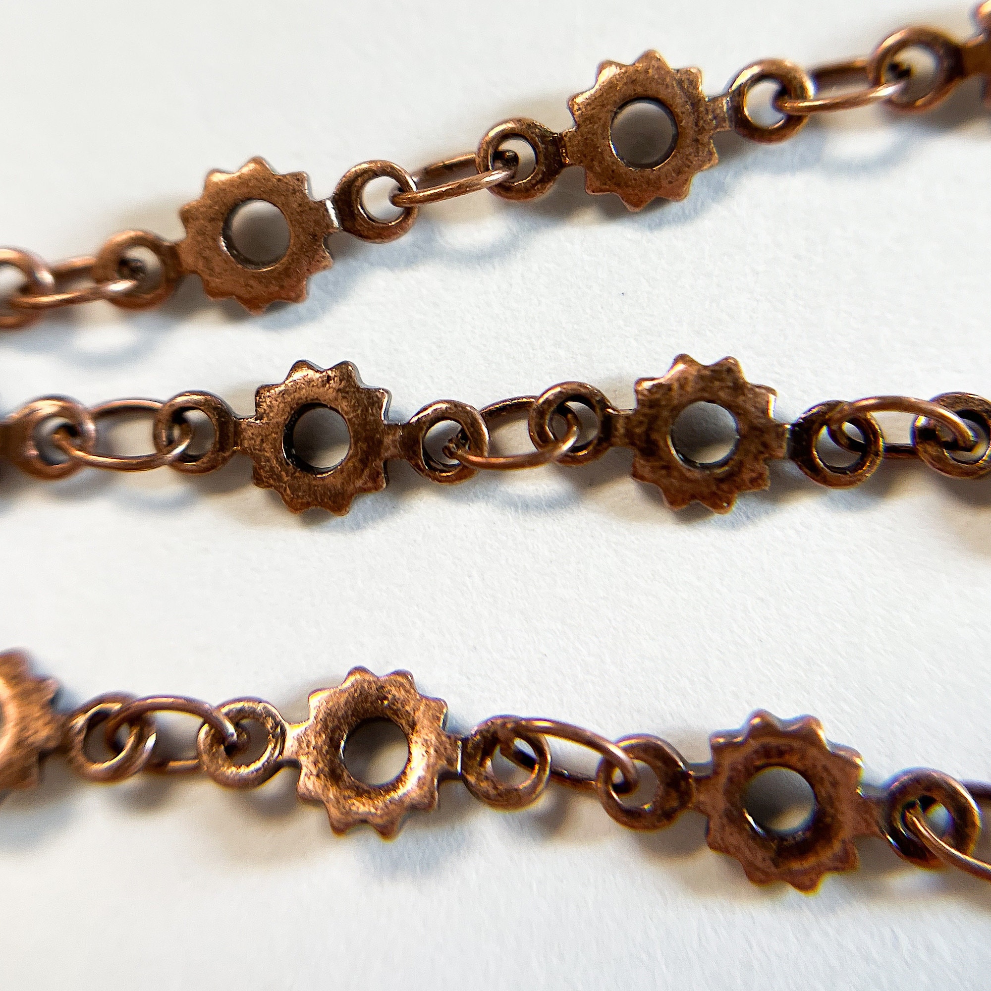 Antique Copper Cogwheel Chain 4mm - Etsy