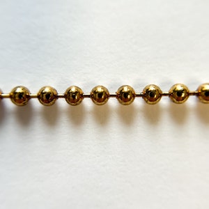 3.2mm Antique Gold Ball Chain, Ball Chain, Bead Chain, Bulk Chain ...