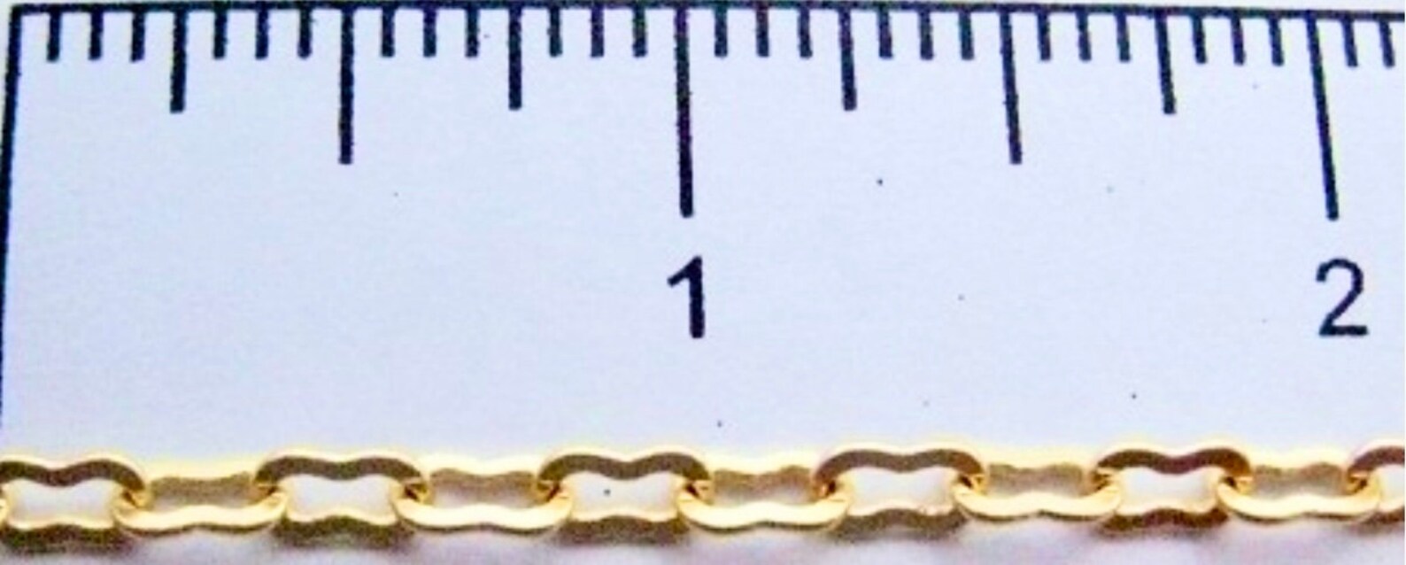 18kt Gold Plate Keyhole Chain, CH483EG, Necklace Chain - Etsy