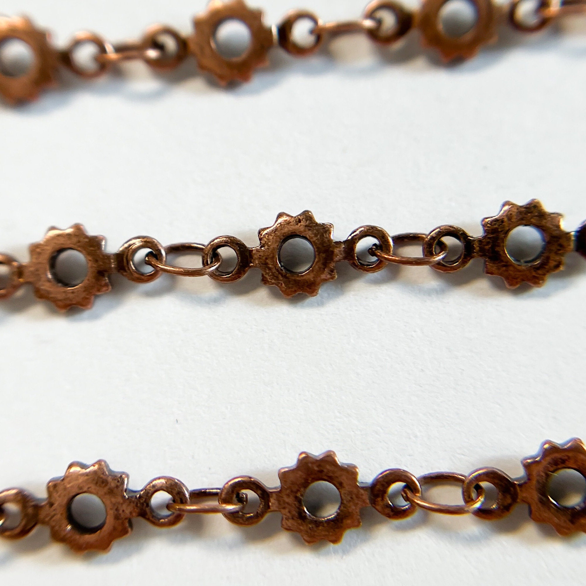 Antique Copper Cogwheel Chain 4mm - Etsy