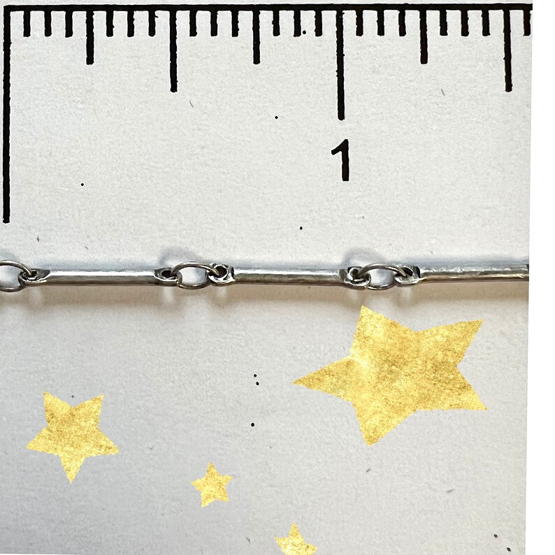 Antique Silver Plate Bar Chain - Etsy