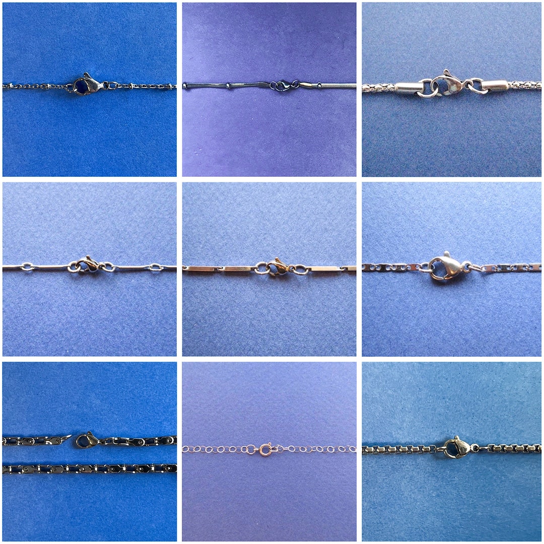 Stainless Steel Necklace Chain, Popcorn Chain, Round Chain, Box Chain ...