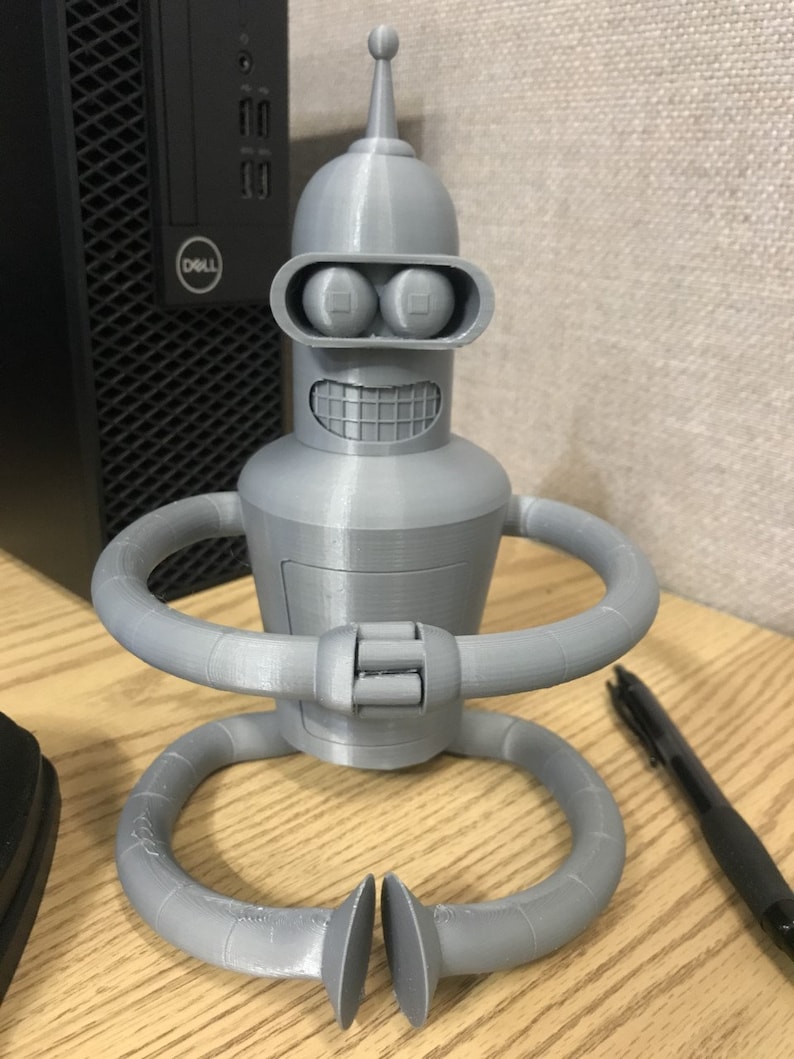 Bender the Robot From Futurama Pen Holder STL File - Etsy