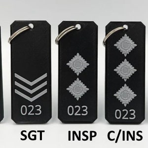 Personalised Police Officer Key Ring/bag Tag - Etsy UK