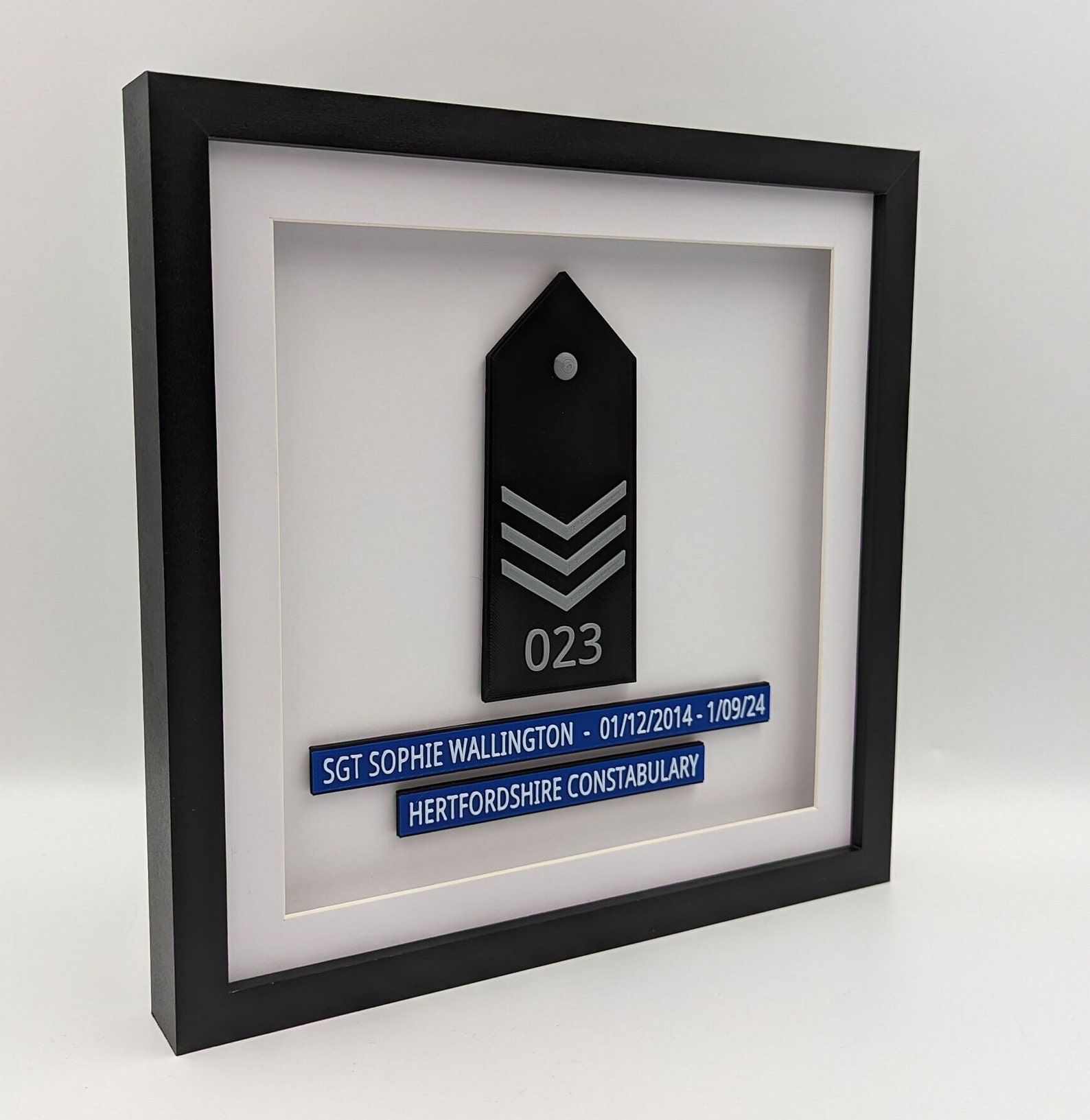 Police Presentation Framed Gift Box Frame/personalised for All ...