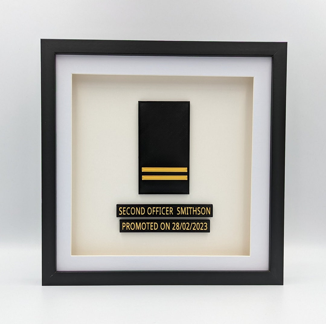 Personalised Pilot Presentation Framed Shadow Box Gift/modern 3D ...