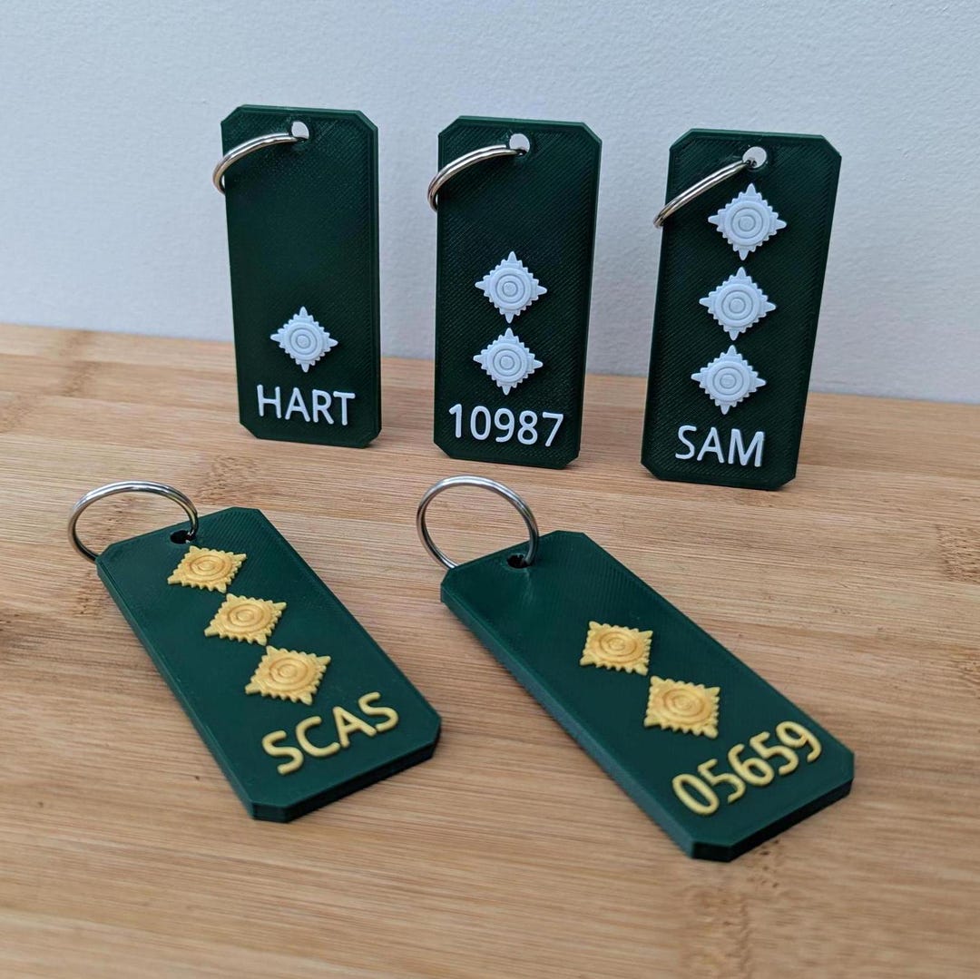 Ambulance Service/paramedic/ems Key Rings/ Bespoke and Personalised ...