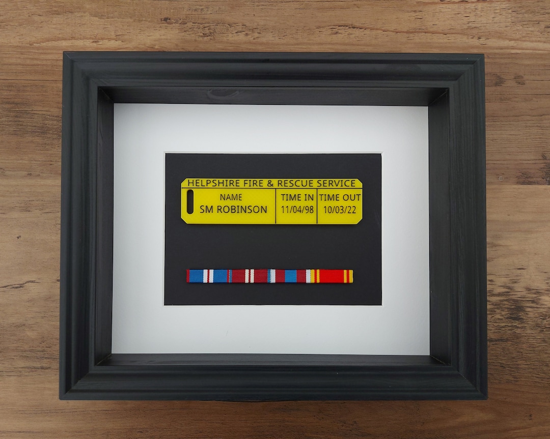 Fire Service Presentation Framed Gift | Emergency Services Frame ...