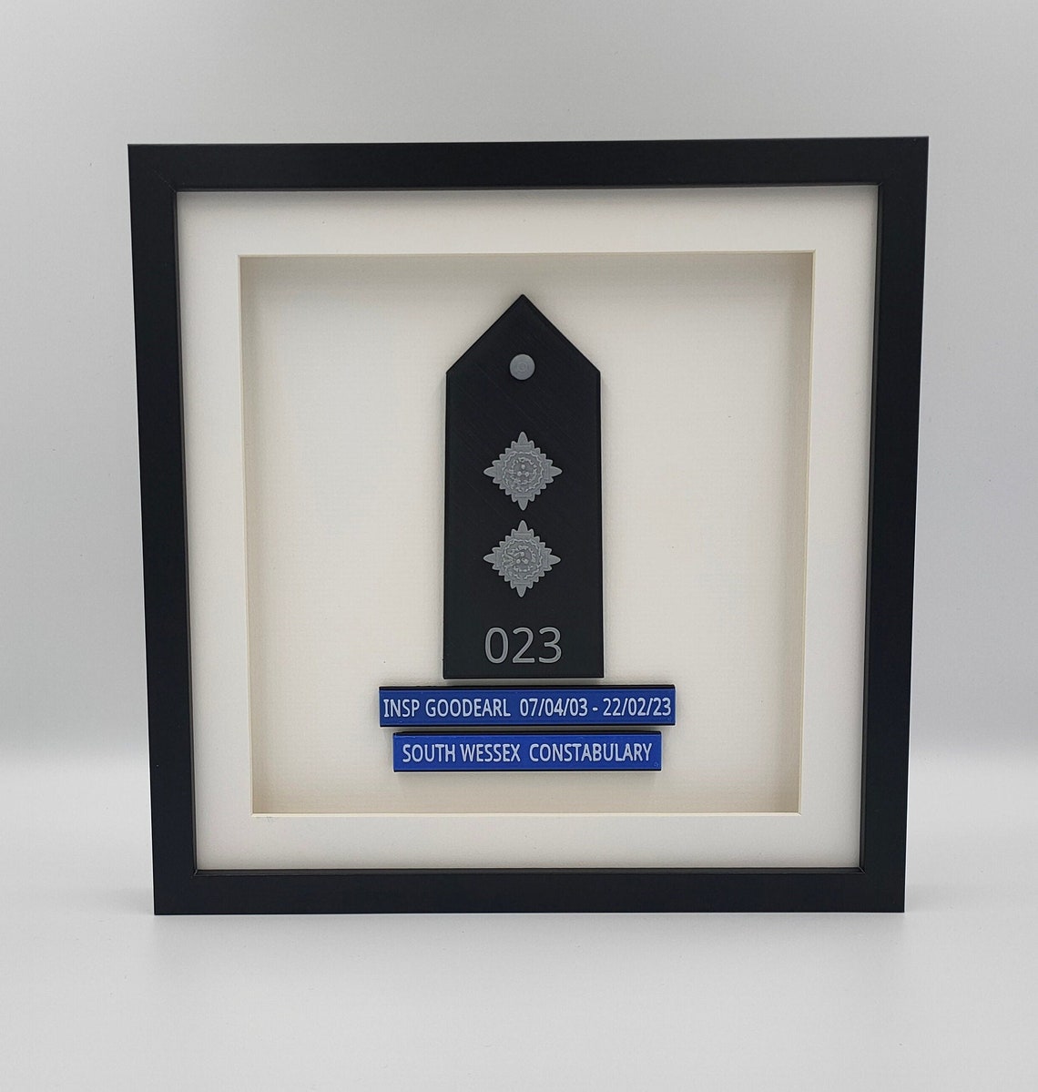 Police Presentation Framed Gift Box Frame/personalised for All ...