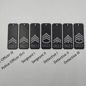 Personalised American Police Officer Keychain/bag Tag - LAPD Police ...