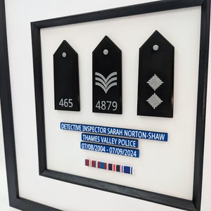 Police Presentation Frame | New Constable Gift | Medal Bar Bespoke ...