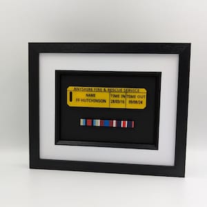 Fire Service Presentation Framed Gift | Fire Officer Personalised ...