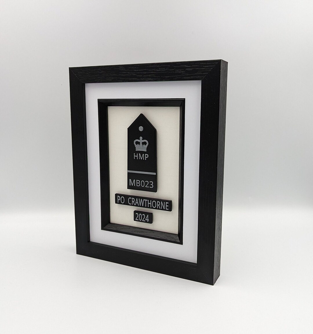 Prison Service Presentation Frame | 3D PO Shadow Box | Prison Officer ...