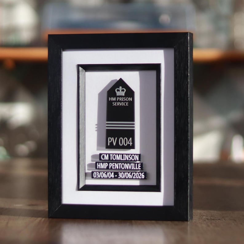HM Prison Service Presentation Framed Gift | Prison Officer Career ...
