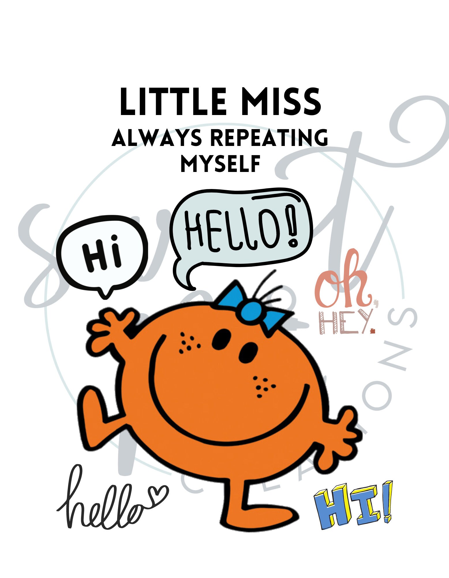 Little Miss Always Repeating Myself Digital File - Etsy