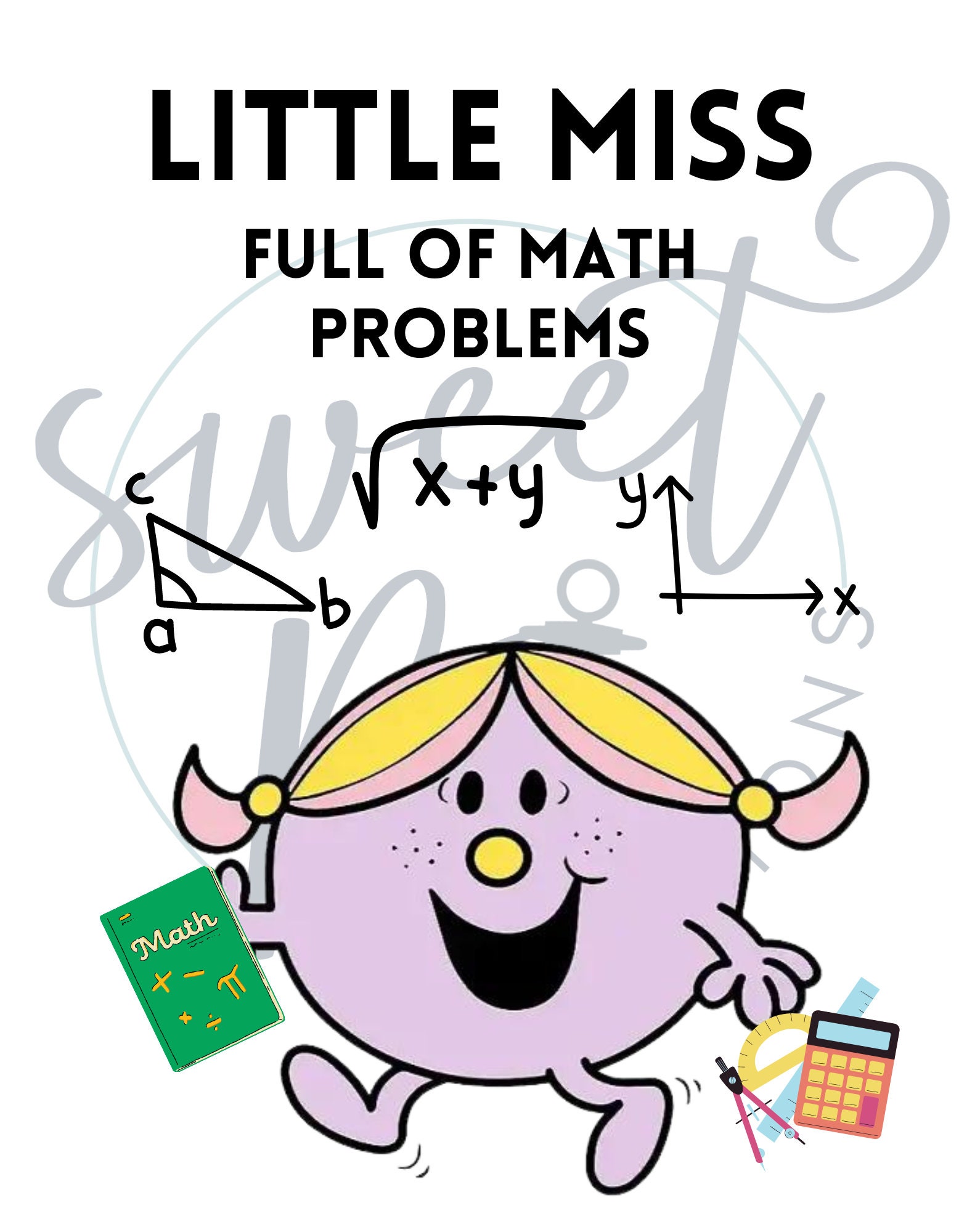 Little Miss Full of Math Problems Digital - Etsy