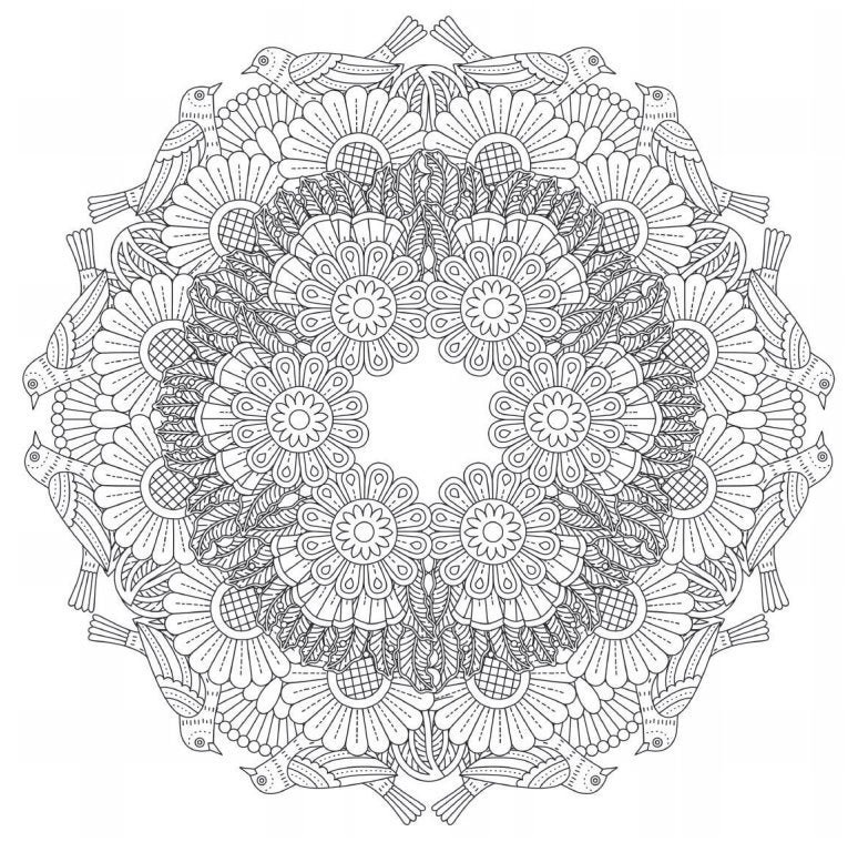10 Mandala Coloring Pages - Etsy