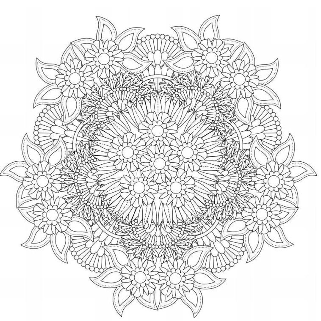 20 Mandala Coloring Pages - Etsy