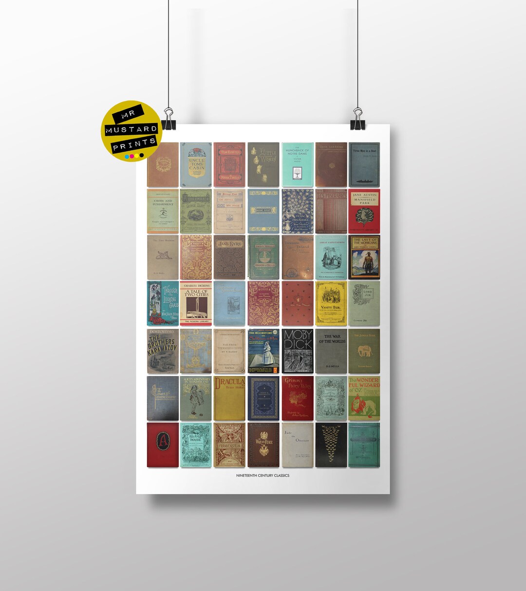 Nineteenth Century Classics, Fine Art Print: Poster, Art, Literary Gift ...