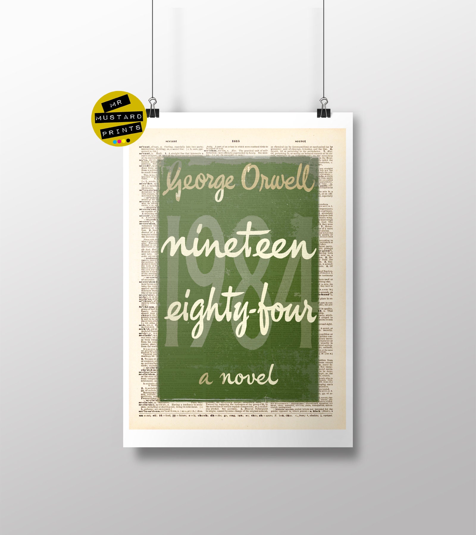 1984 by George Orwell 1st Edition Cover 1948 Dictionary - Etsy UK