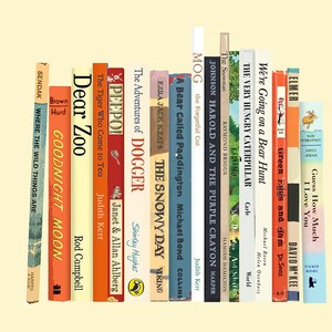 Infant Book Classics, Book Spine Print: Poster, Art, Literary Gift ...