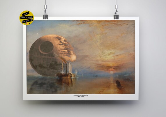 The Death Star Fine Art Mashup: Print Poster Art Gift the - Etsy