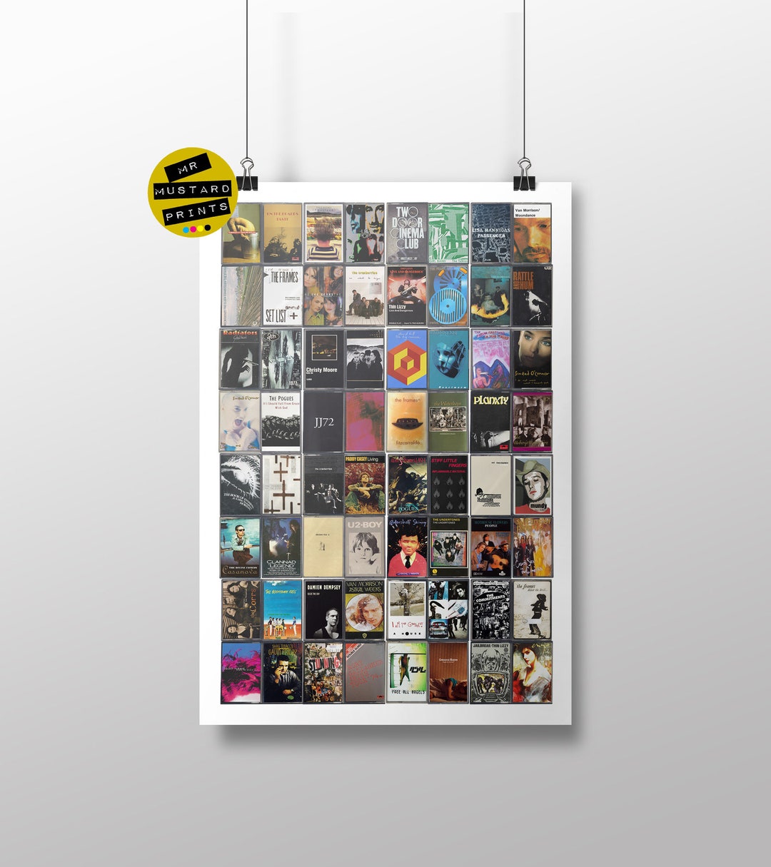Irish Music Poster, Cassette Print, Irish Albums, Poster, Ireland Art ...
