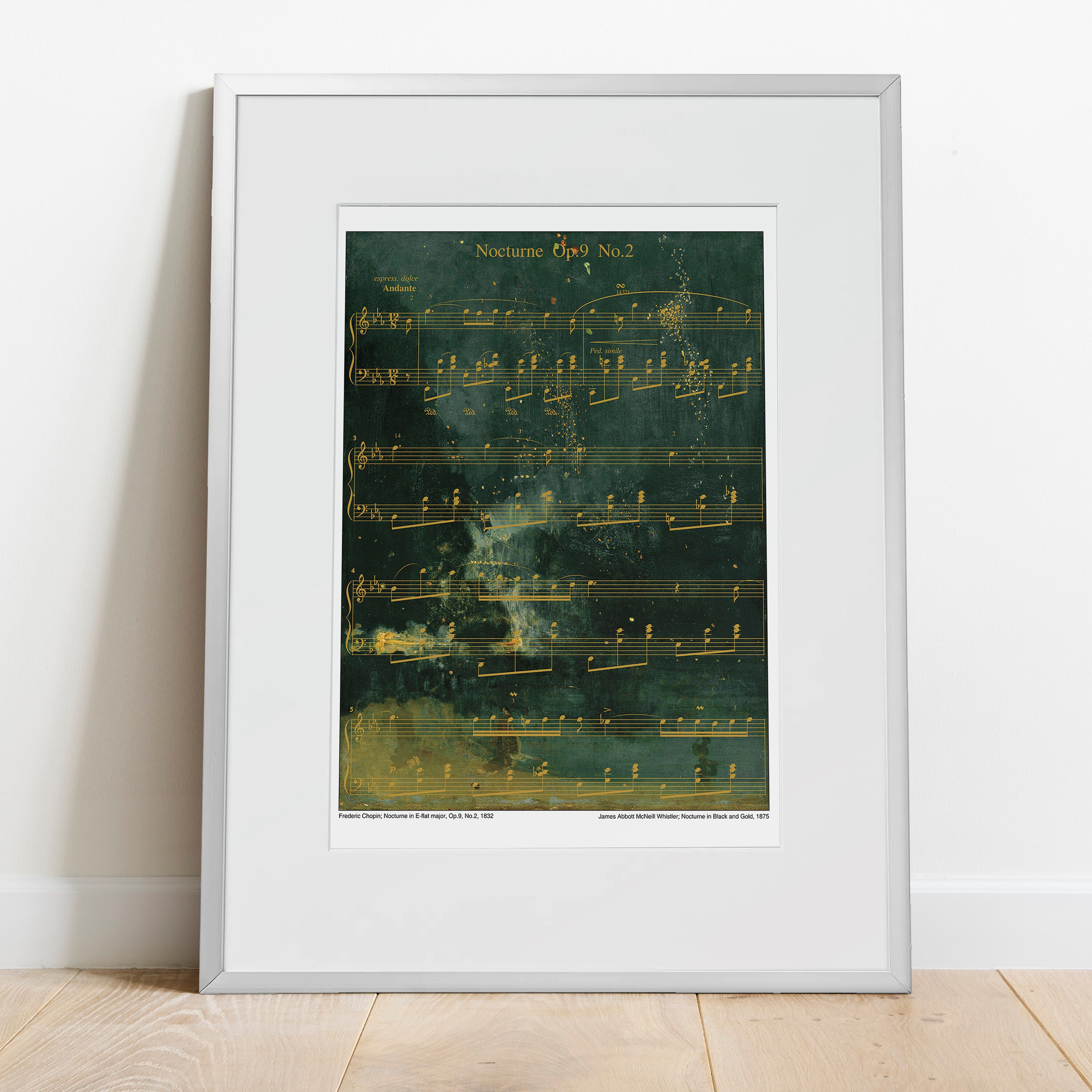 Chopin Nocturne Poster Art Gift Classical Music Fan | Etsy