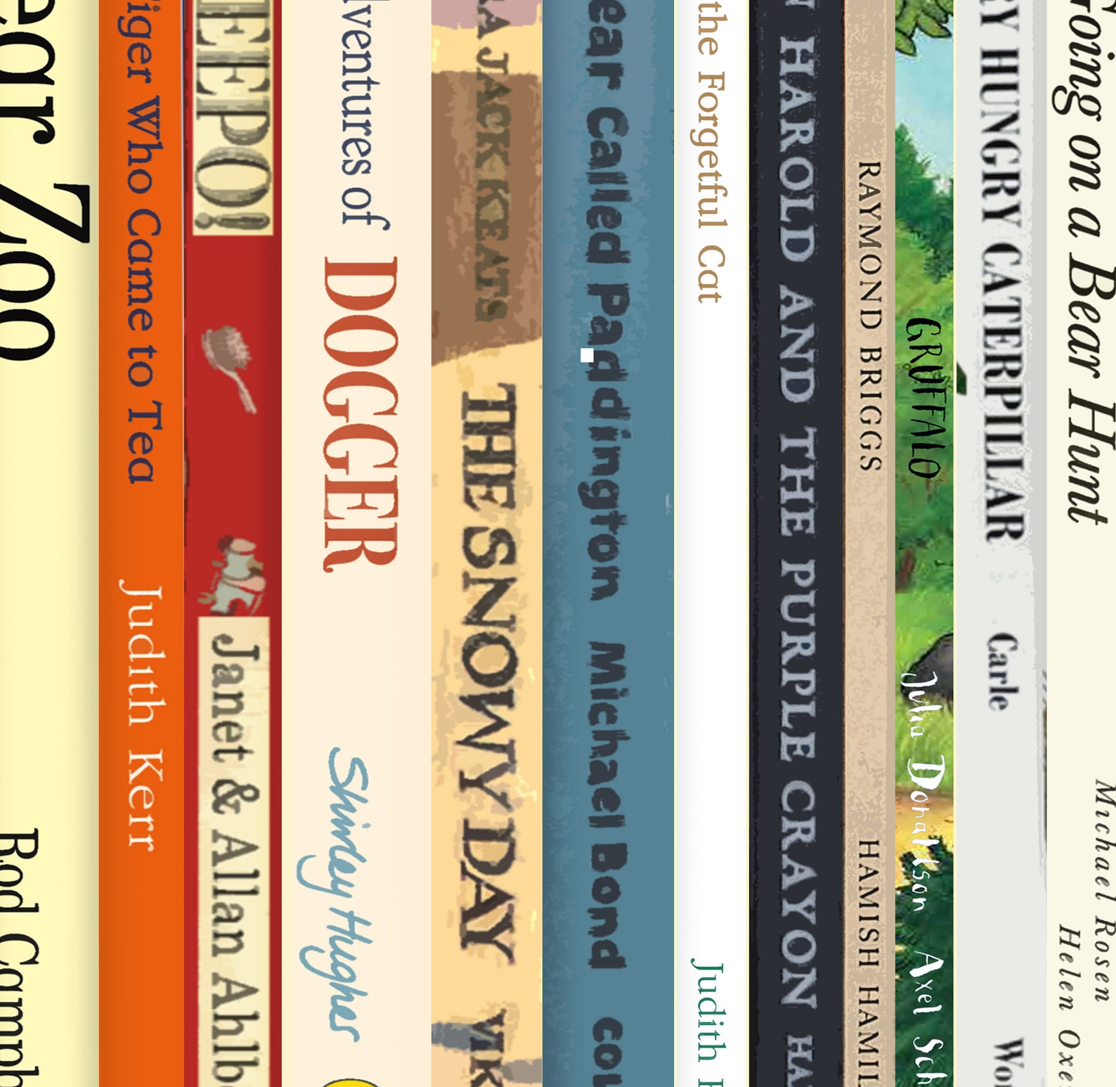 Infant Book Classics Book Spine Print: Poster Art Literary - Etsy