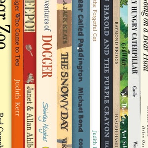 Infant Book Classics, Book Spine Print: Poster, Art, Literary Gift ...