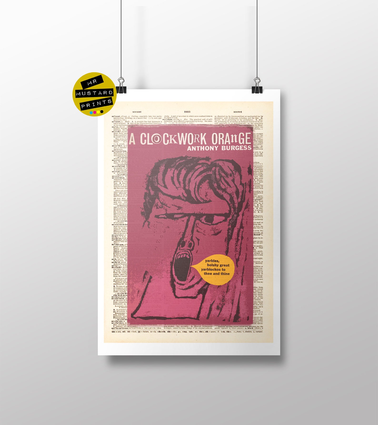 A Clockwork Orange by Anthony Burgess First Edition Cover - Etsy UK