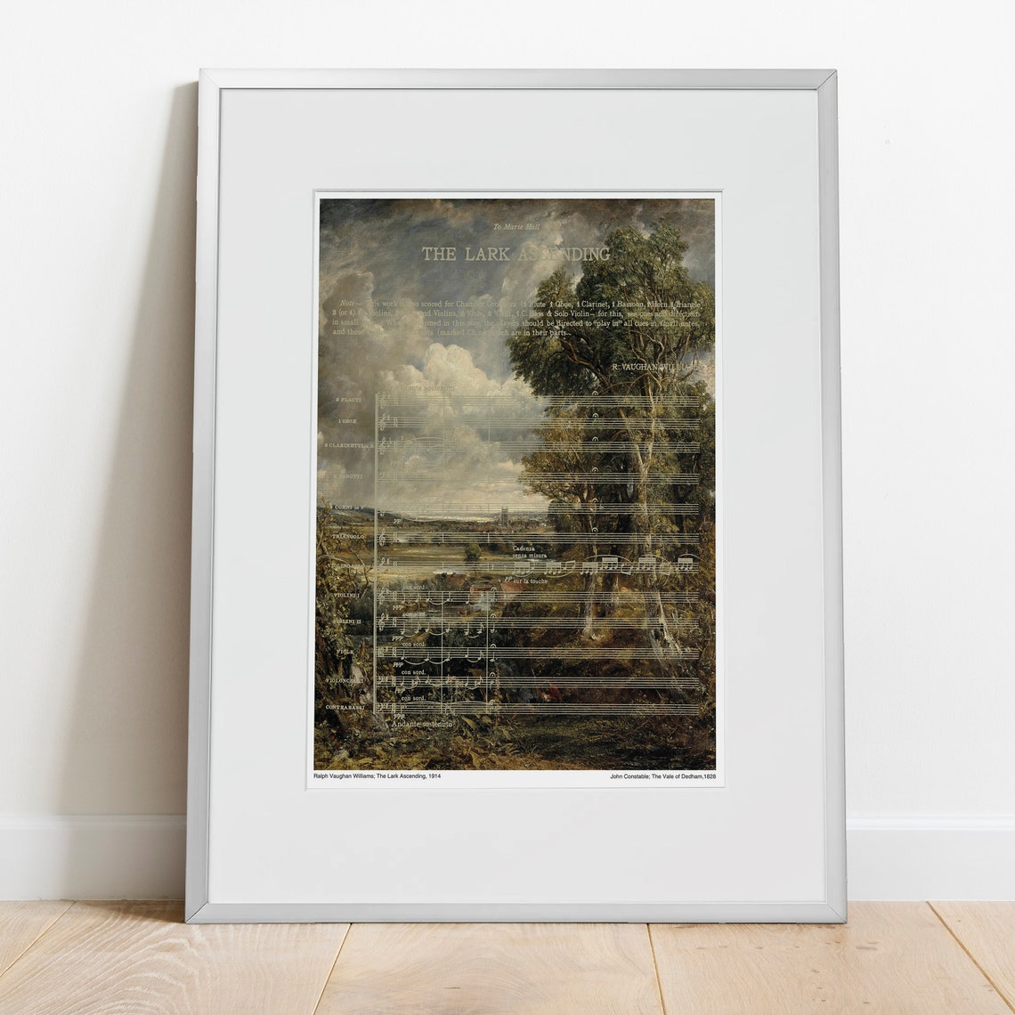 The Lark Ascending Poster Art Gift Classical Music Fan | Etsy