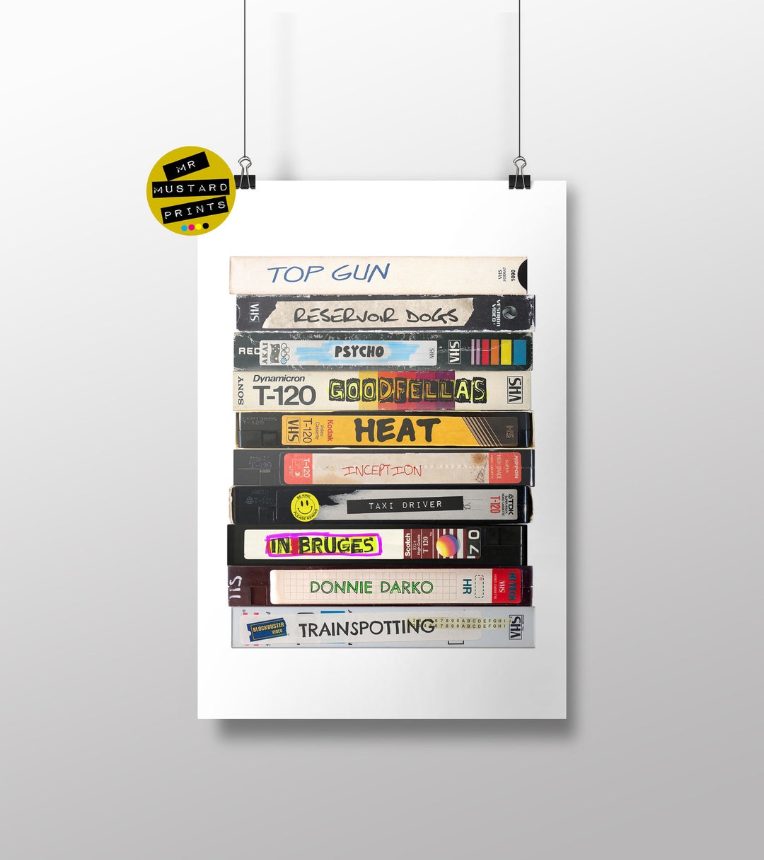Personalized VHS Cassette Print: Retro Film Fan Gift - Etsy