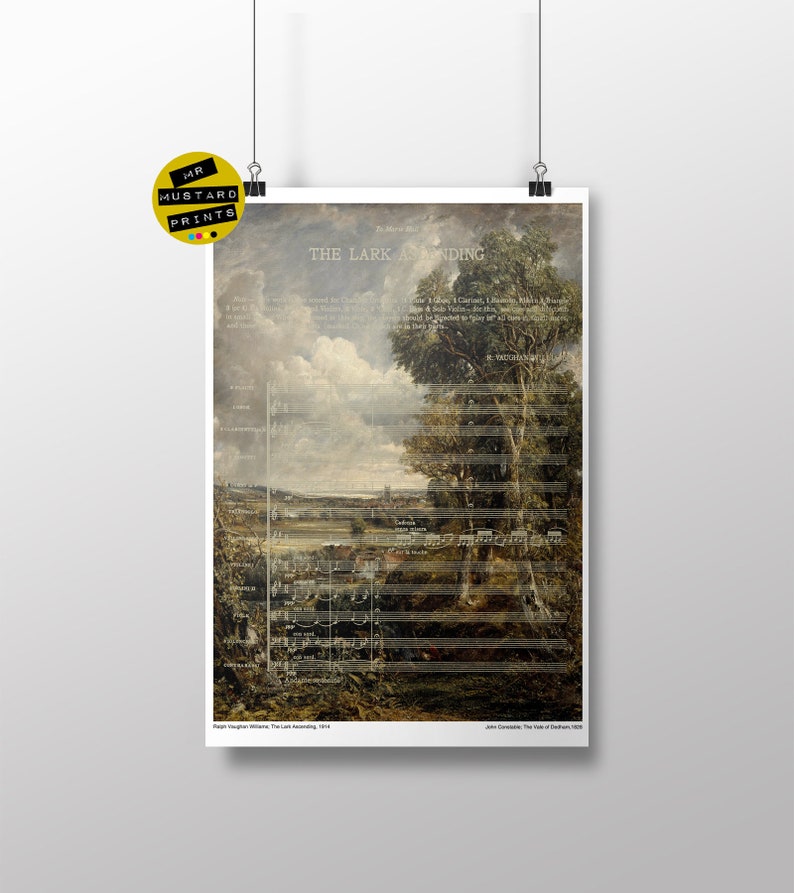 The Lark Ascending Poster Art Gift Classical Music Fan - Etsy UK